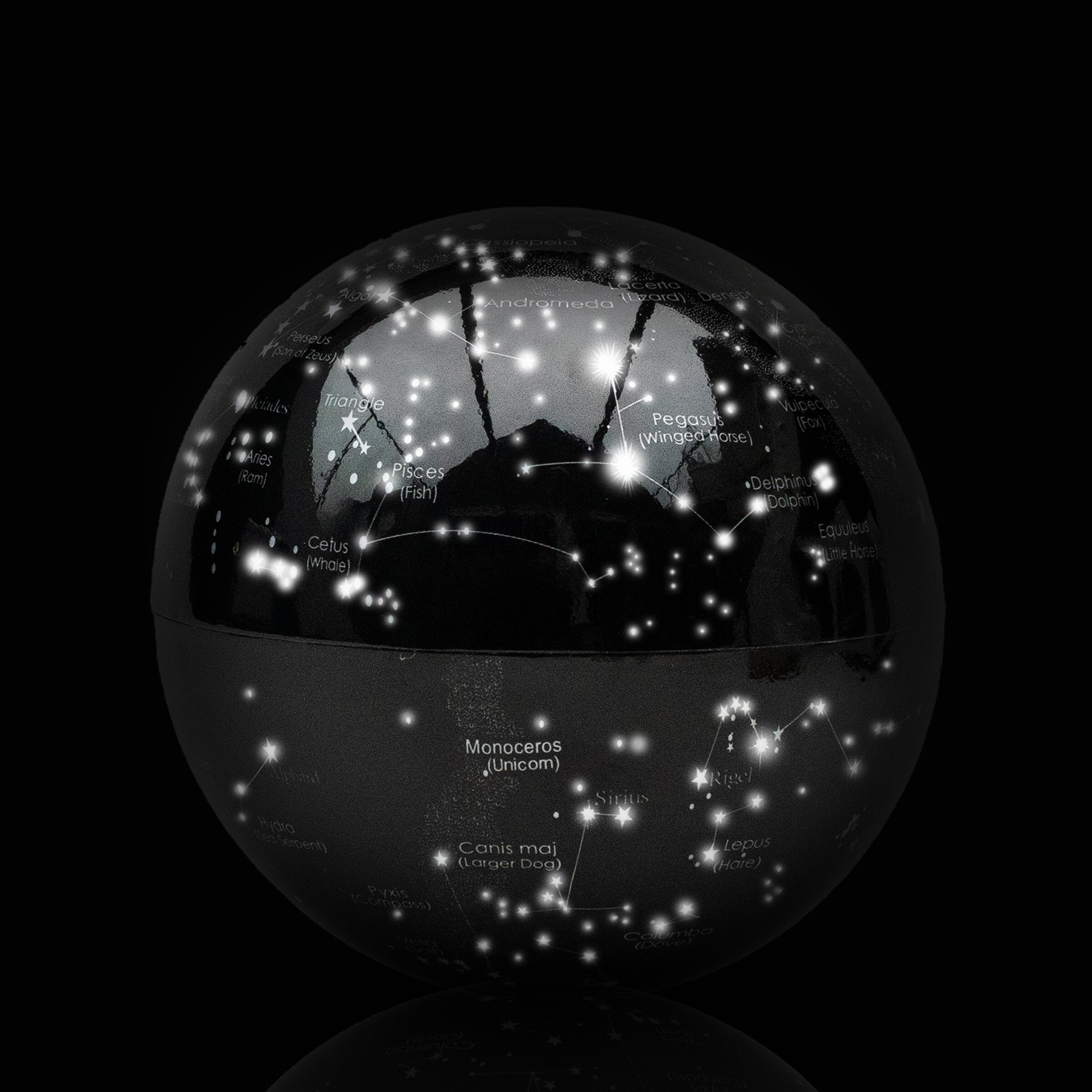 Revolving Night Sky : Light-up constellation globe.