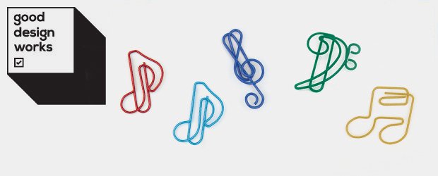 Music Paper Clips : Jazz up your paperwork with shaped clips.