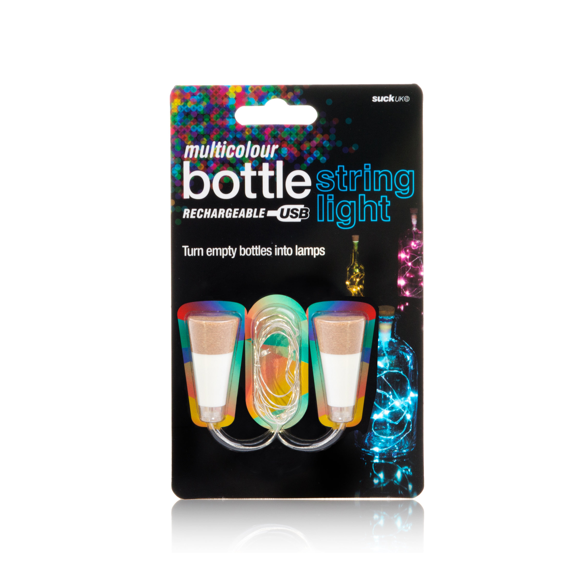 Multicolour String Light : Rechargeable string of lights for inside ...