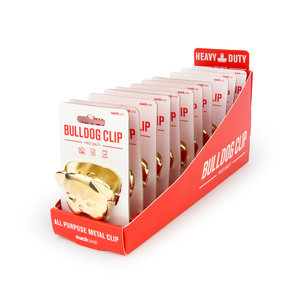 Heavy Duty Clips : Extra large brass bulldog clip.