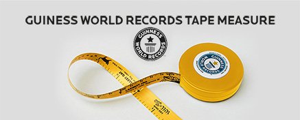 World Records Tape Measure : 3m of Guinness World Record Facts.