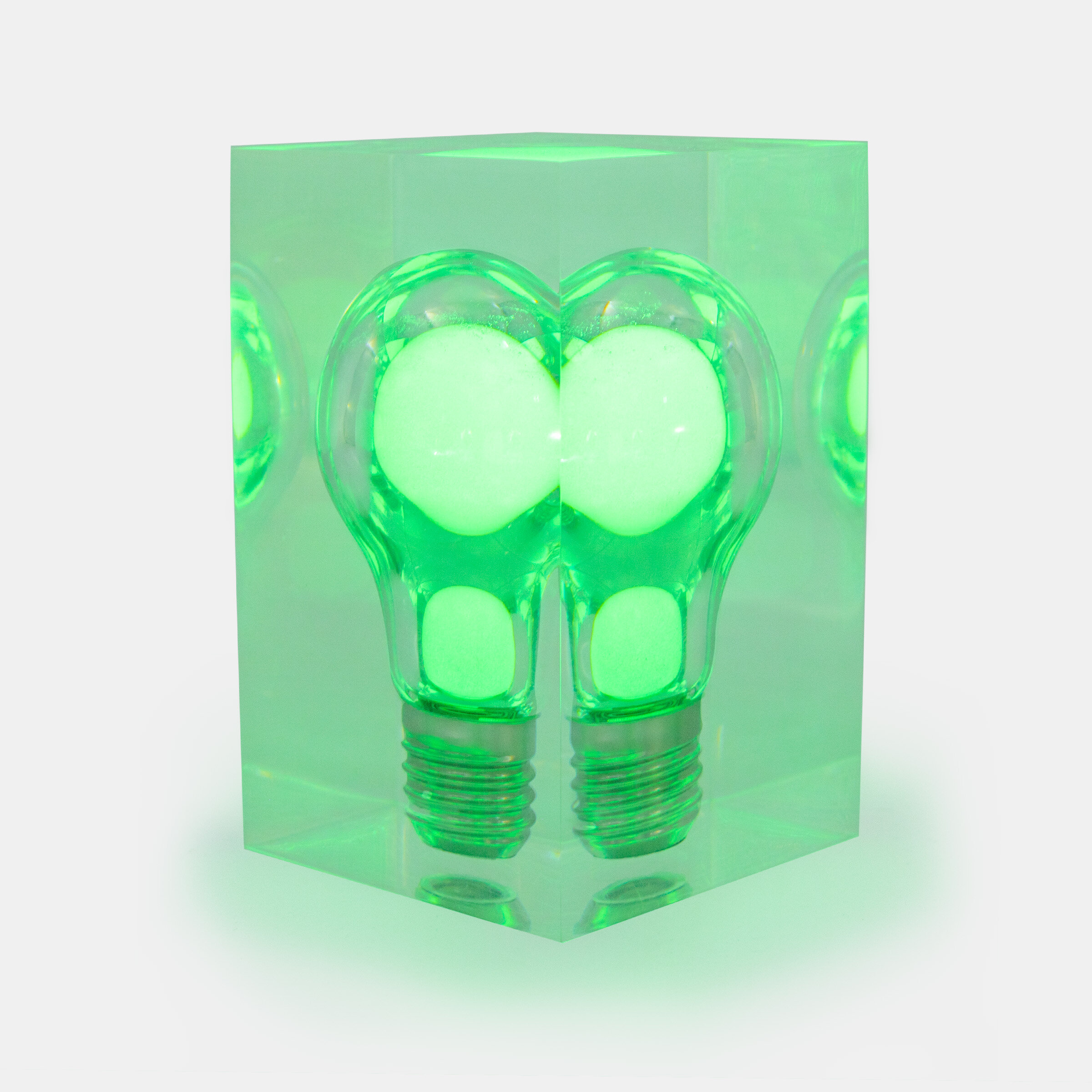 Glow Brick : Glow in the dark light-bulb night light.