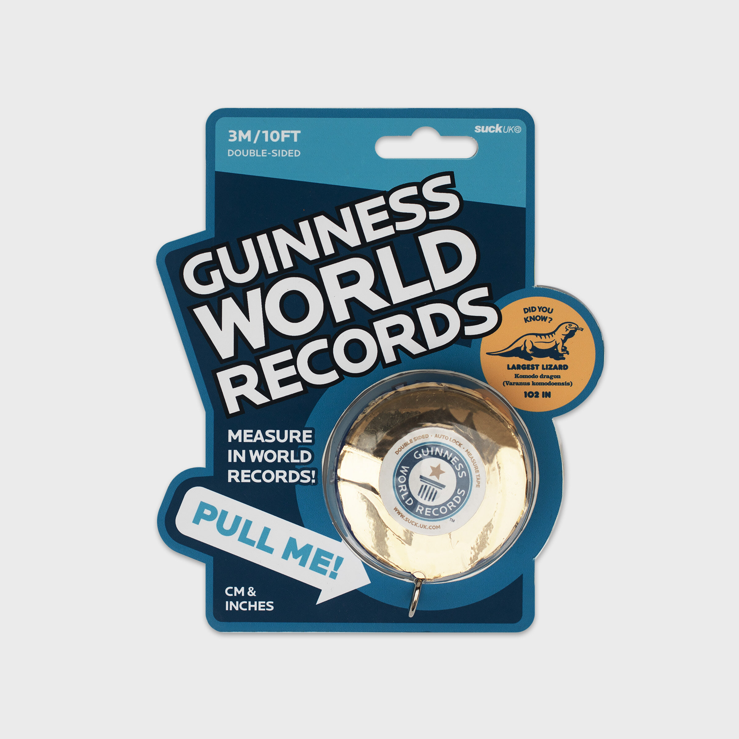 World Records Tape Measure : 3m of Guinness World Record Facts.