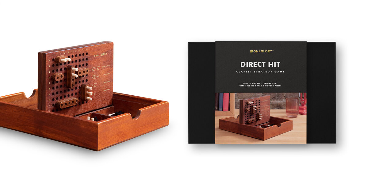 Direct Hit : Iron & Glory wooden sinking ships game.