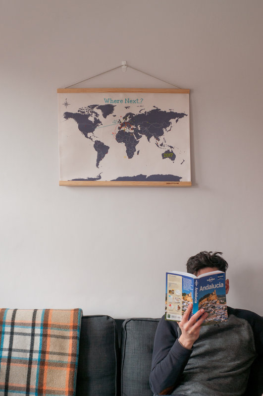 Cross Stitch Map : Sew your way around the world.