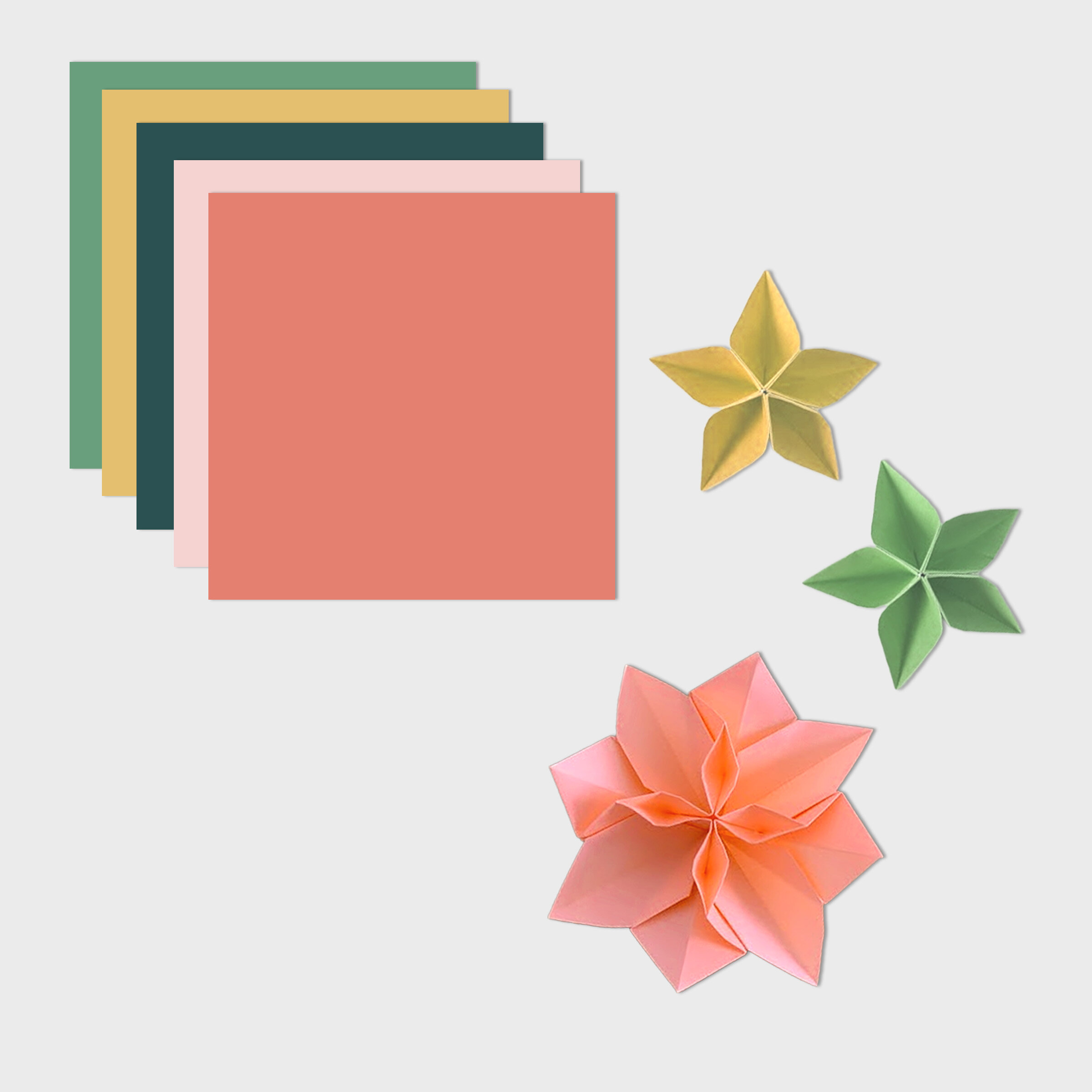 Paperwork : Mello colourful origami kit.