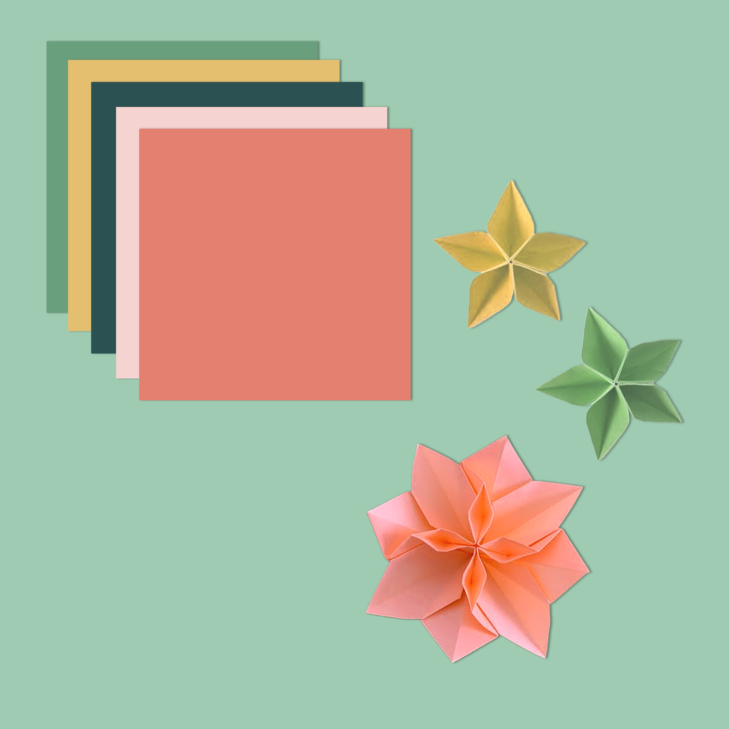 Paperwork : Mello colourful origami kit.