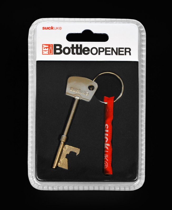 Key Bottle Opener : Looks like a regular key - Opens bottles.