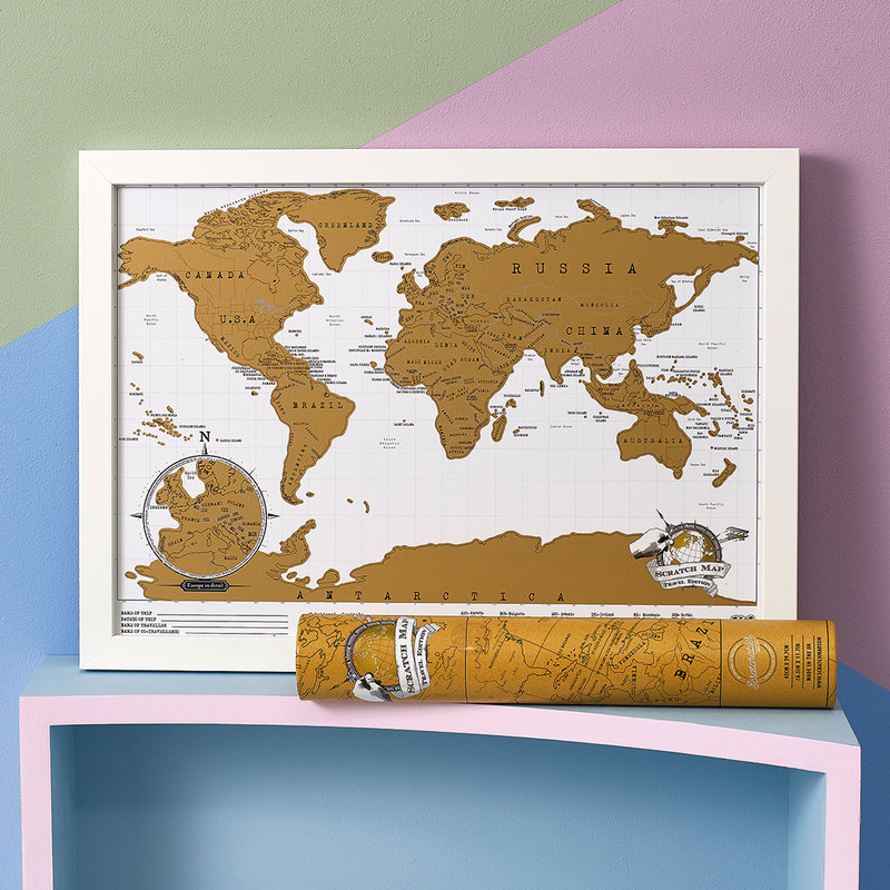 Original Scratch Map : Personal travel record (Luckies)