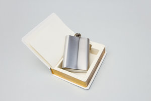 Flask In A Book : Stash your drink inside the Good Book.